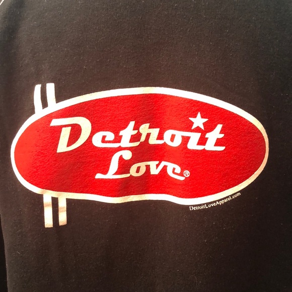 Jackets & Coats | Detroit Love Zip Up Sweat Jacket | Poshmark